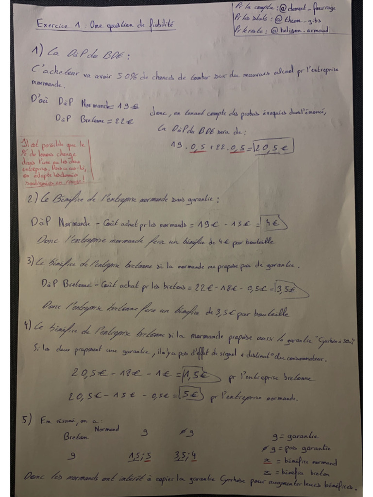 Tutorat Micro L2 CC S4 2022 | PDF