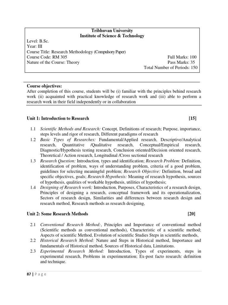 Research Methodology | Download Free PDF | Sampling (Statistics) | Survey Methodology