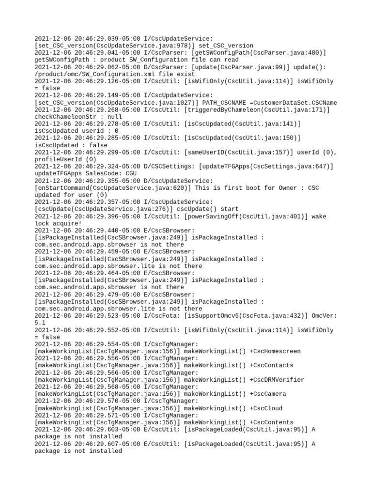 Csc Update Log | PDF | Computer Science | Software