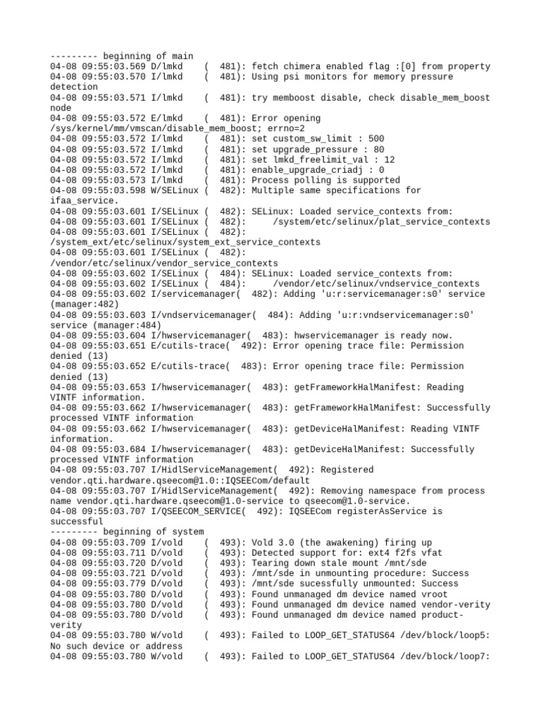 Logcat Home Fota Update Log | PDF | Computer Data Storage | Encryption