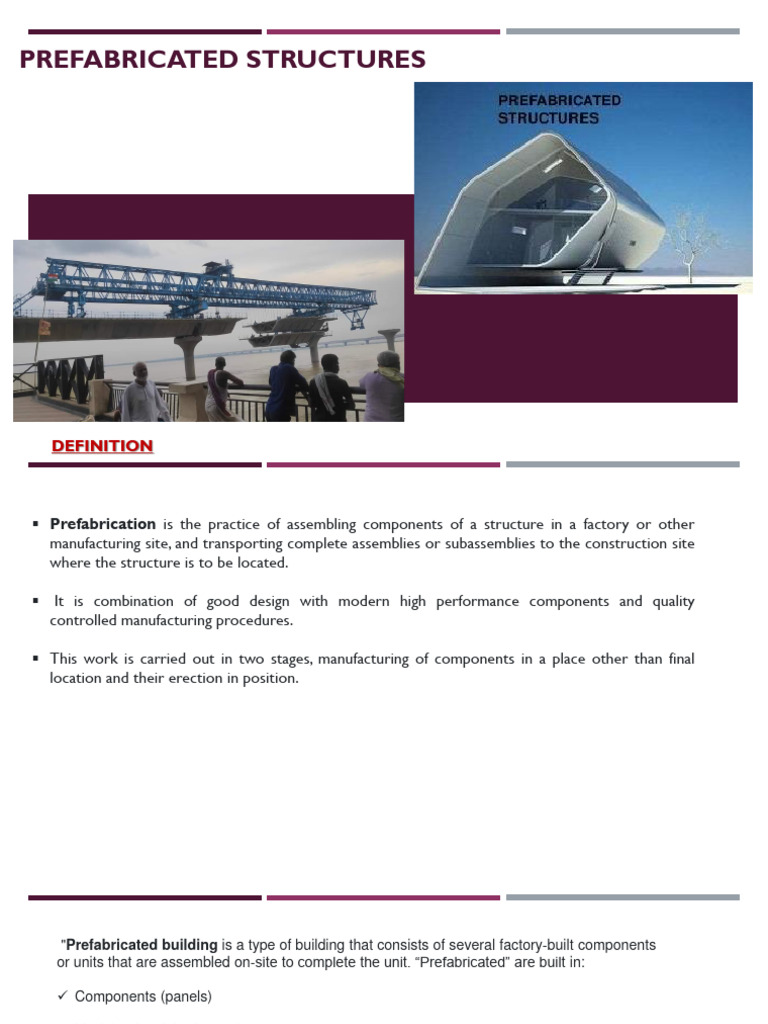 For Assignment & Lecture - Prefabrication Structure | PDF | Truss | Concrete