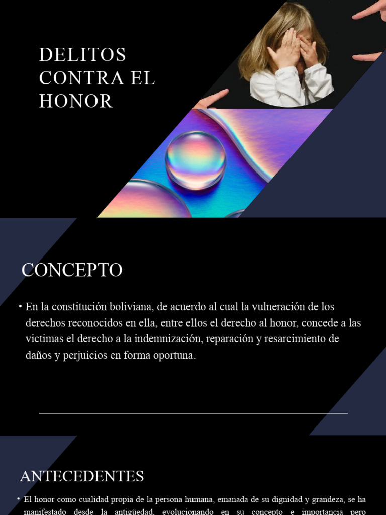 Delitos Contra El Honor | Descargar gratis PDF | Difamación | Justicia
