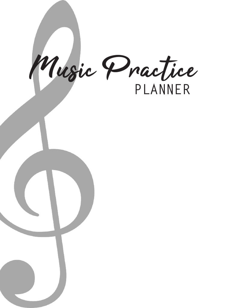 Music Practice Planner | PDF | Musicology