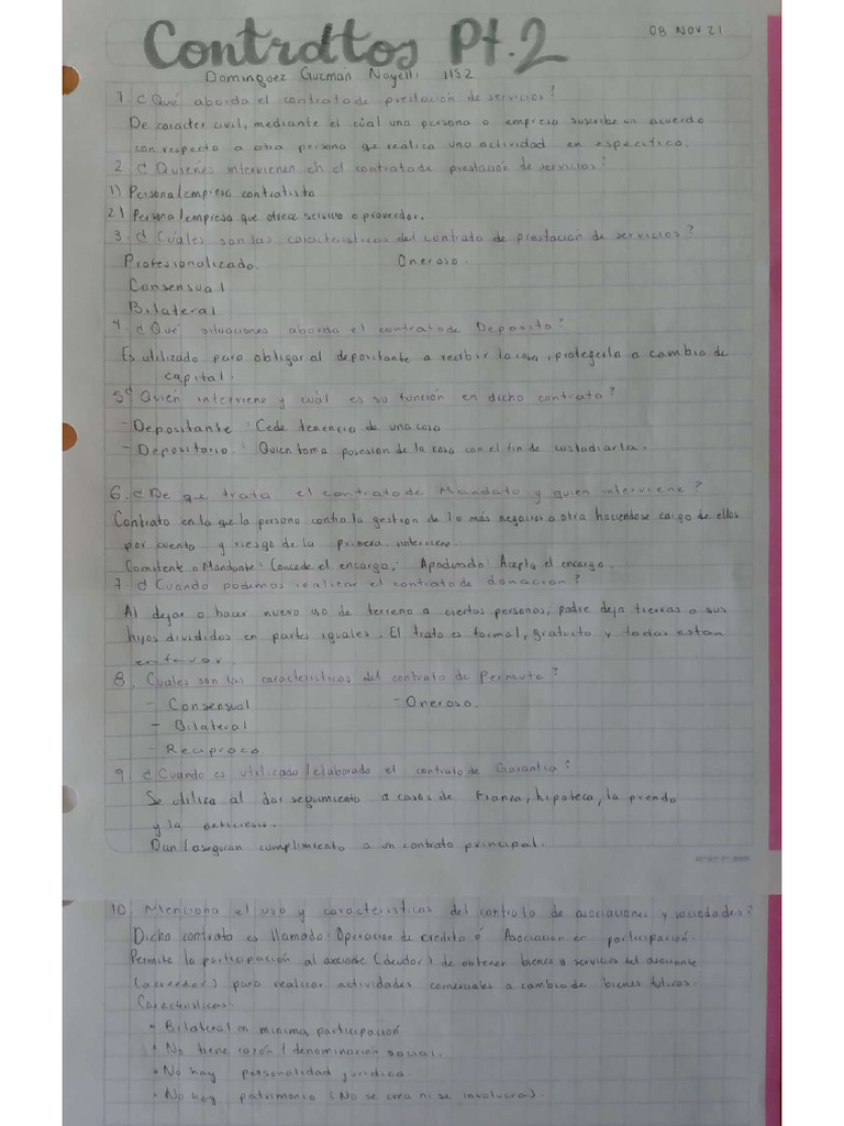 DCM - Tarea Cuestionario Tema 6 PT.2 Contratos | PDF