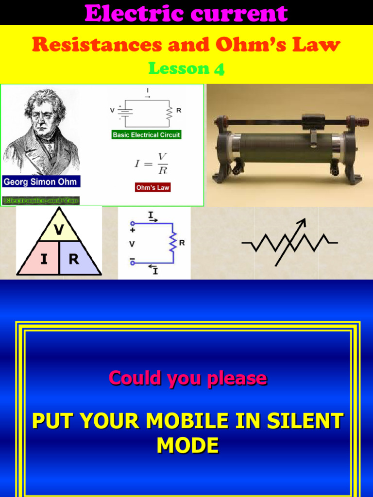 Resistance and Ohm's Law | PDF | Electrical Resistance And Conductance ...
