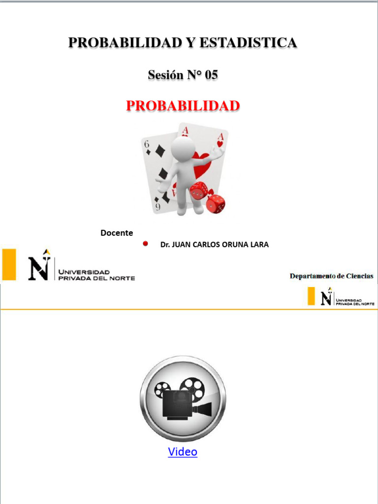 Clase 05 Probabilidades | PDF | Probabilidad | Probabilidades y estadísticas