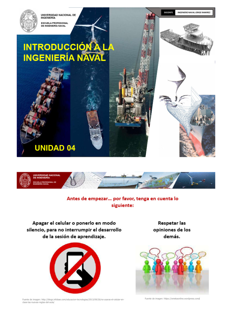 UNIDAD 04 - Elementos Del Buque - V01 | PDF | Mástil (Vela) | Buques