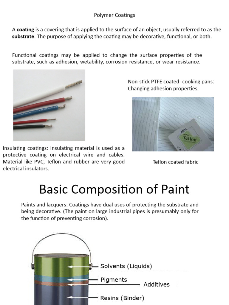 Lecture 1 Coating | PDF | Paint | Coating