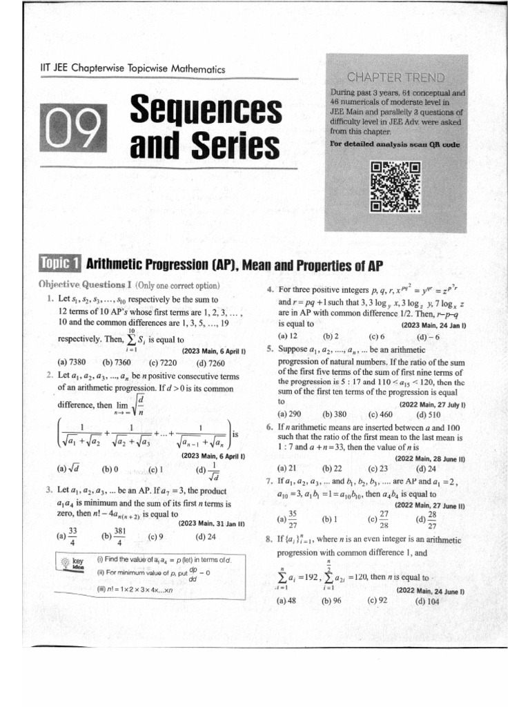 Chapter - 9 Sequences and Series | PDF