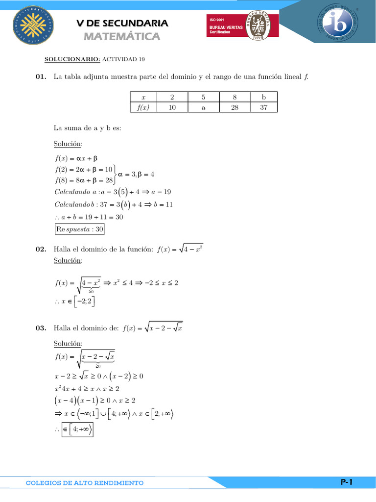 Funciones01 | PDF | Función (Matemáticas) | Funciones y mapeos