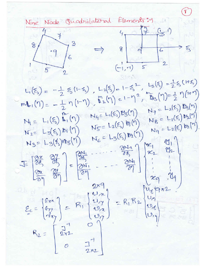 7.nine Node Quadrilateral | PDF
