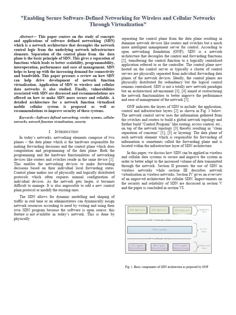 Enabling Secure Software-Defined Networking For Wireless and Cellular ... Enabling Secure Software-Defined Networking For Wireless and Cellular ...