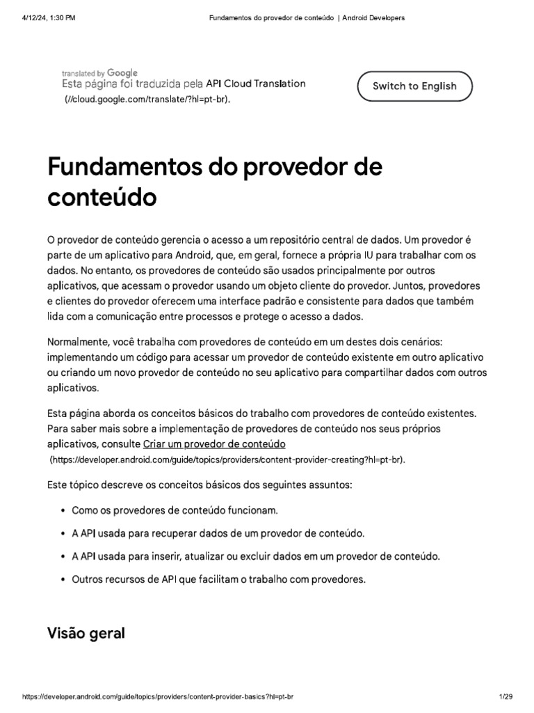 Content Provider | PDF