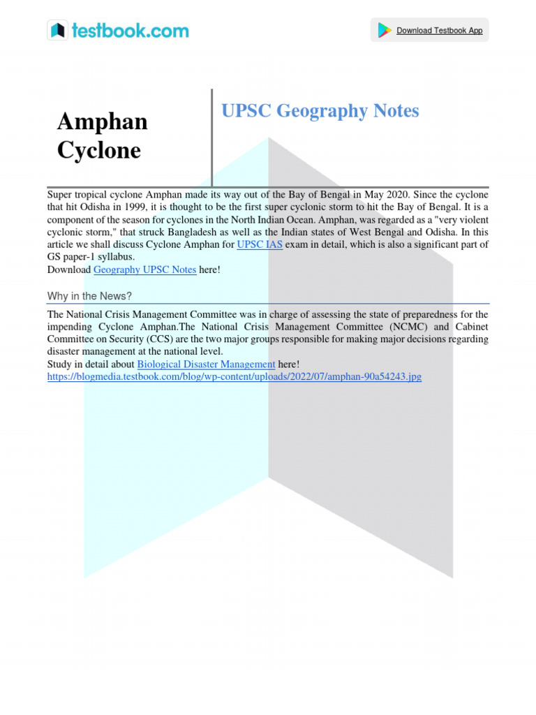 Amphan Cyclone 785932e3 | PDF | Tropical Cyclones | Weather