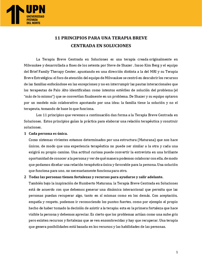 11 Principios de La TBCS | PDF | Las emociones | Ciencias del comportamiento