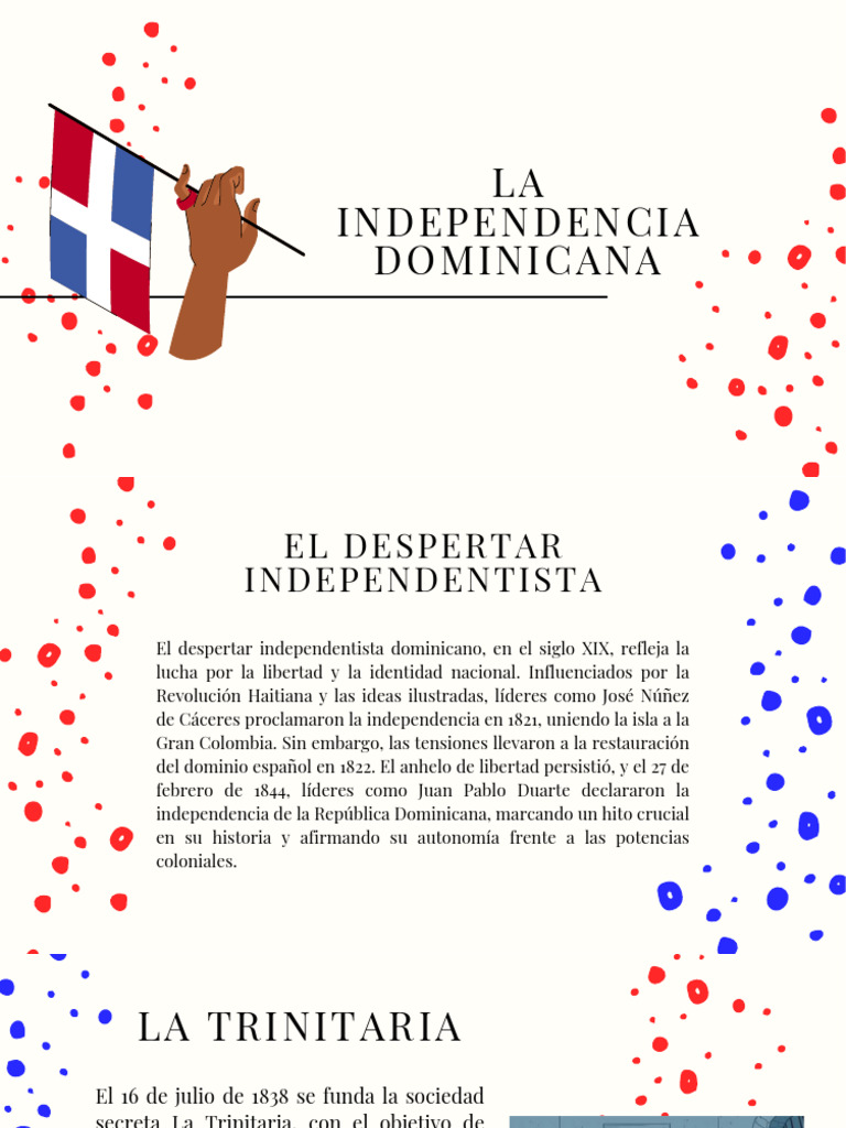 Despertar y Proclamación de la Independencia Dominicana | PDF ...