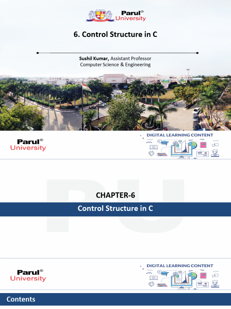PPS - Ch-6.Control Structure in C | PDF | Control Flow | Computer Programming