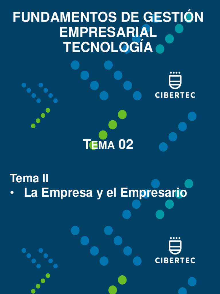 Tema 02 La Empresa y El Empresario | PDF | Business | Iniciativa empresarial