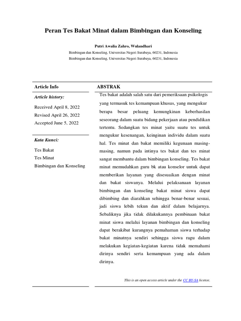 Gambar Animasi dalam Konseling Bakat | PDF