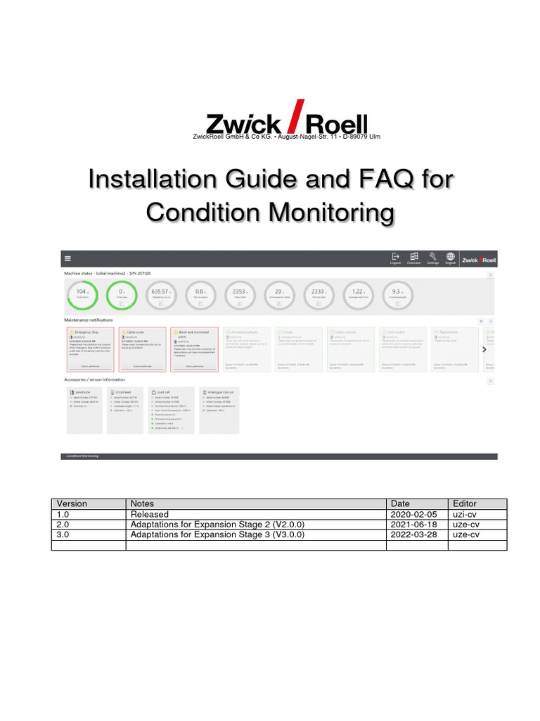 Installation_Guide_and_FAQ_for_Condition_Monitoring_01 (2) | PDF | Installation (Computer ...