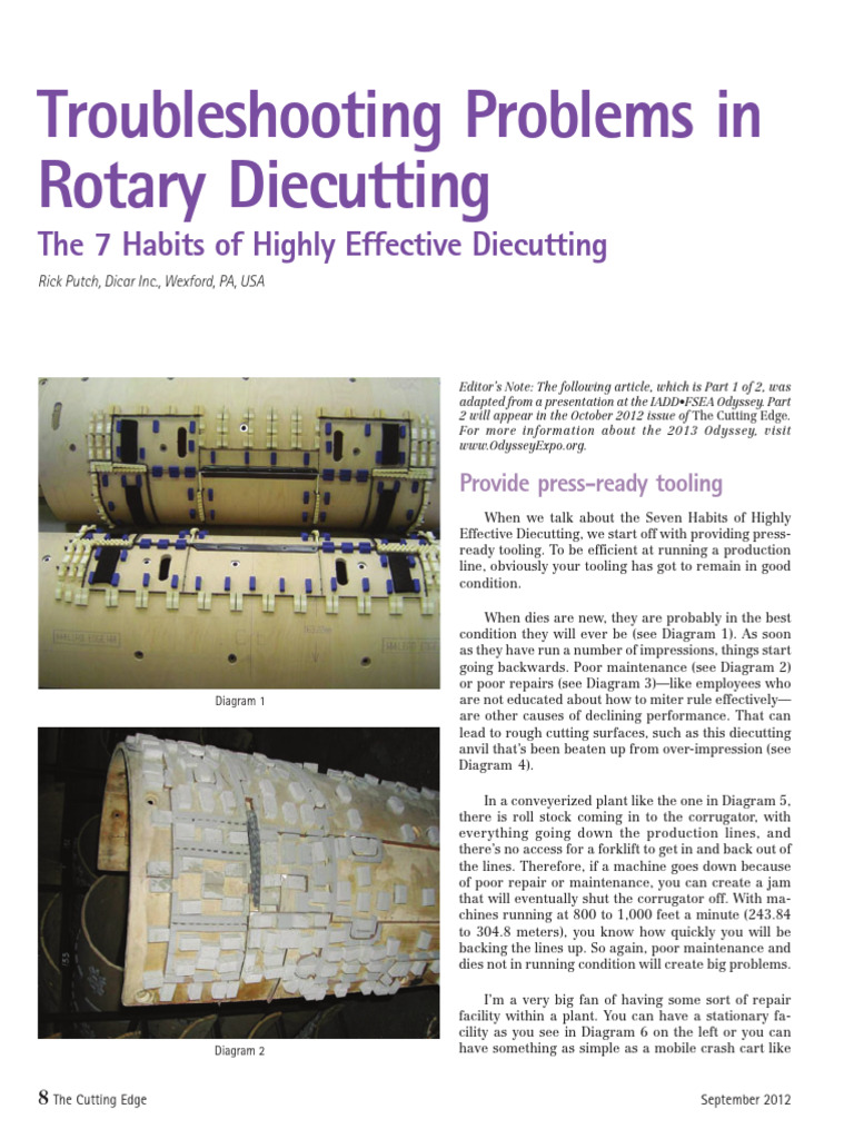 Troubleshooting Rotary Diecutting Issues | PDF