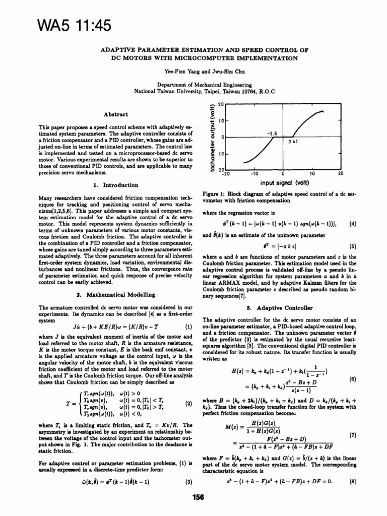 Yang 1991 | PDF | Control Theory | Servomechanism