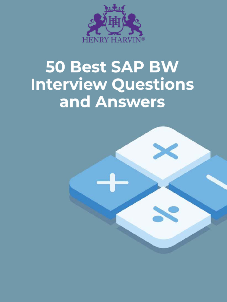 Best Sap BW Interview Questions and Answers | PDF | Databases | Information Technology