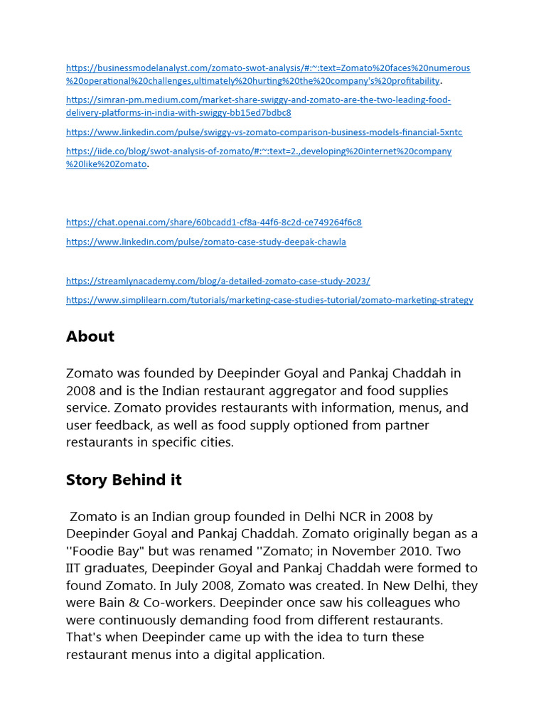 Zomato | Download Free PDF | Consumer Behaviour | Brand