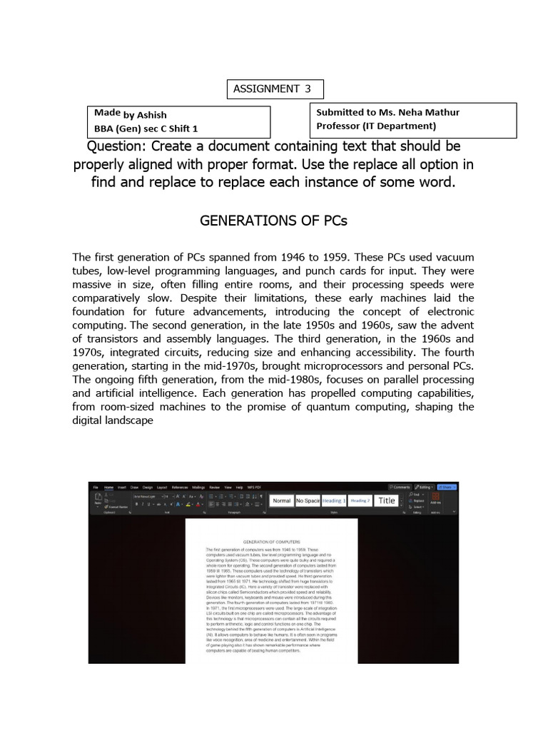 IT Assignments 1-13 | PDF | Computer Data Storage | Random Access Memory