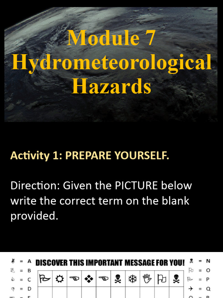 Module 7 Hydrometeorological Hazards | PDF | Tropical Cyclones | Thunderstorm