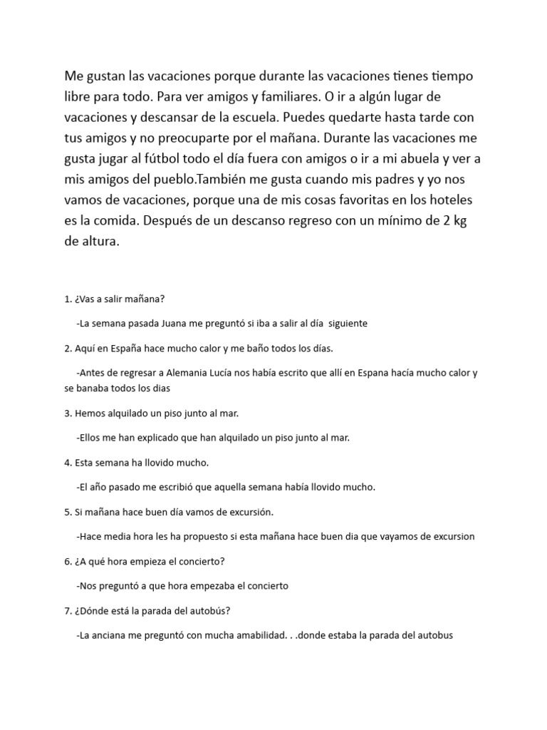 Ispanski Domashno | PDF