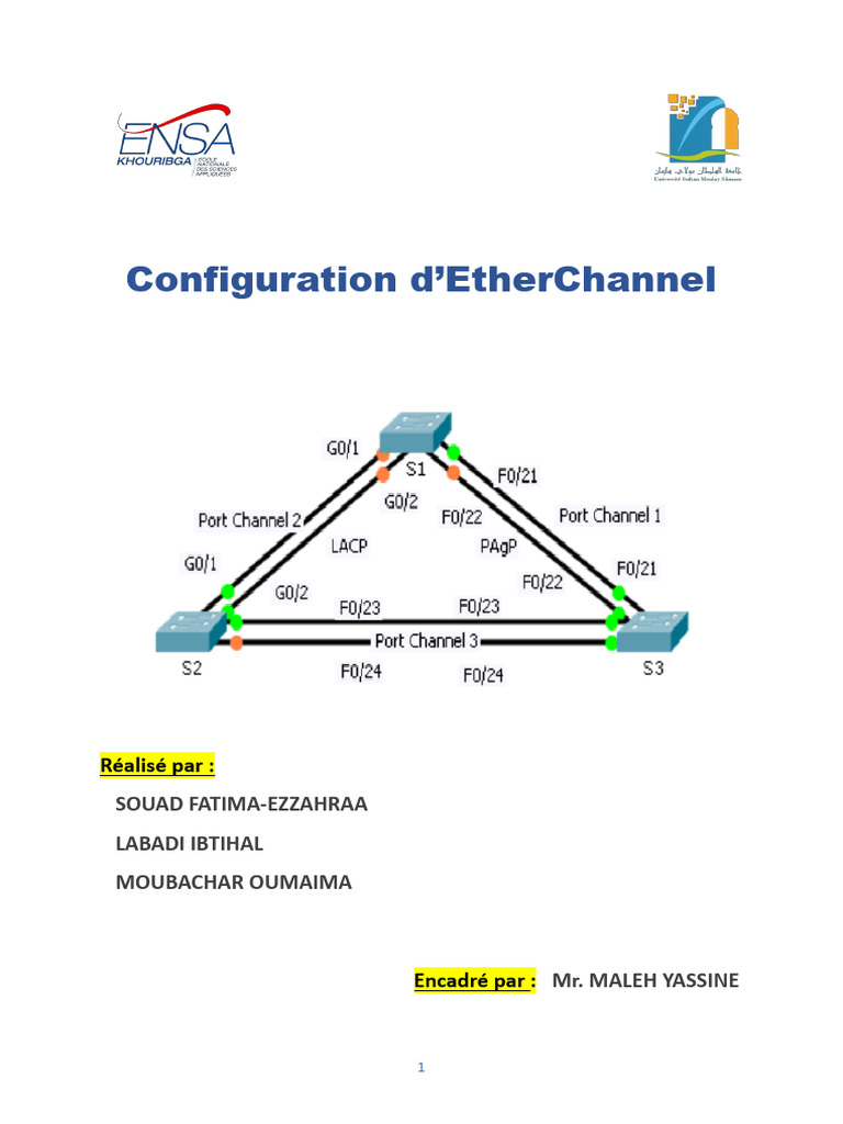 Configuration D'un EtherChannel | PDF | Architecture de réseau | Protocoles Internet