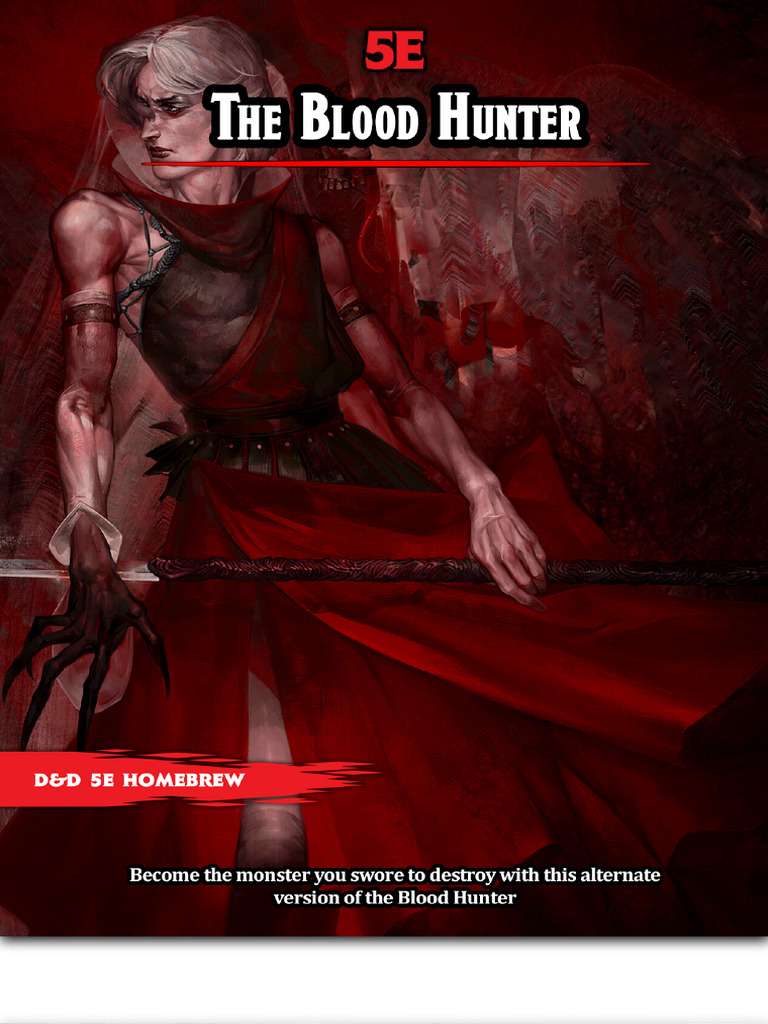 Homebrew - Alternate Blood Hunter | PDF