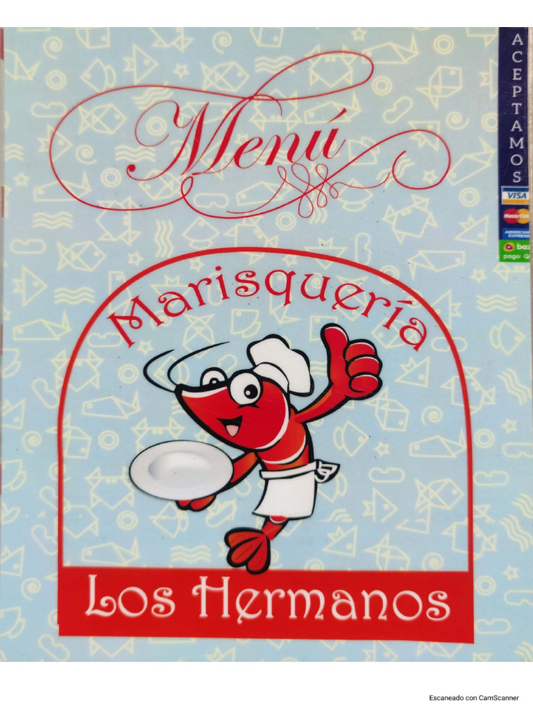MENÚ Marisquería Los Hermanos | PDF