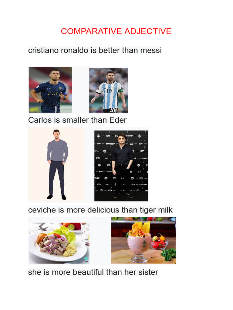 Comparative Adjectives Explained | PDF