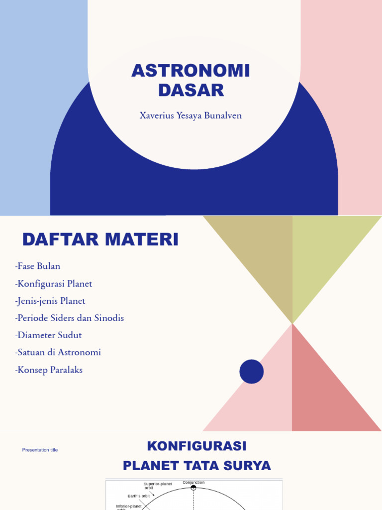 Astronomi Dasar: Planet & Paralaks | PDF