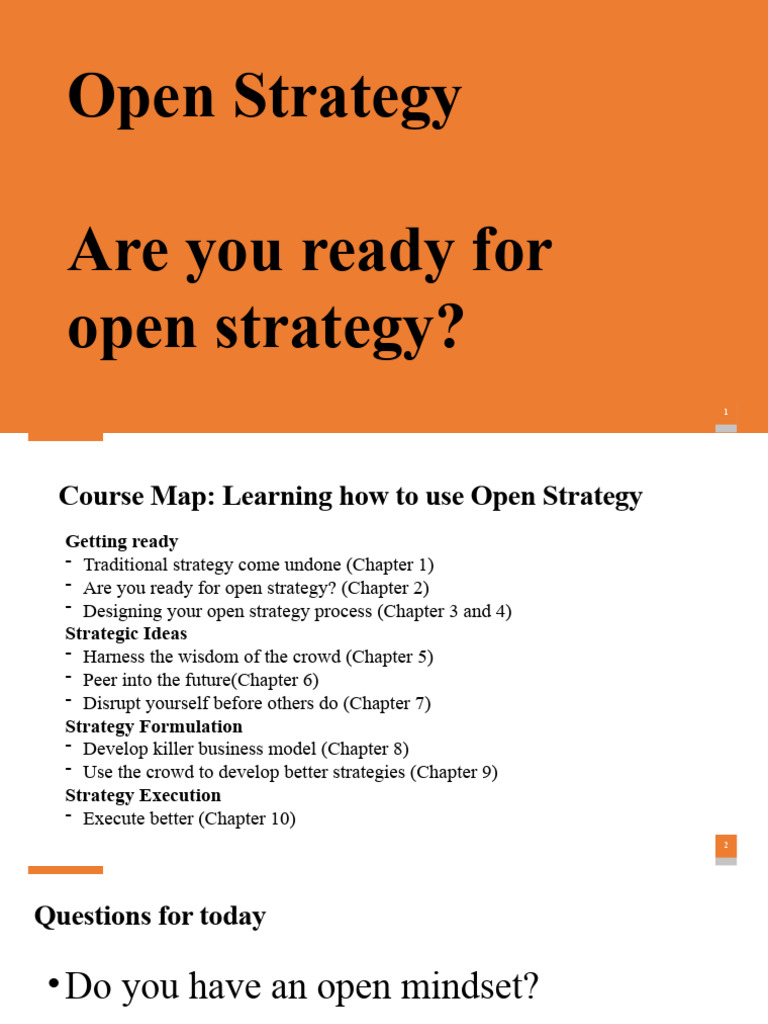 3 Are You Ready For Open Strategy | PDF | Mindset | Cognition