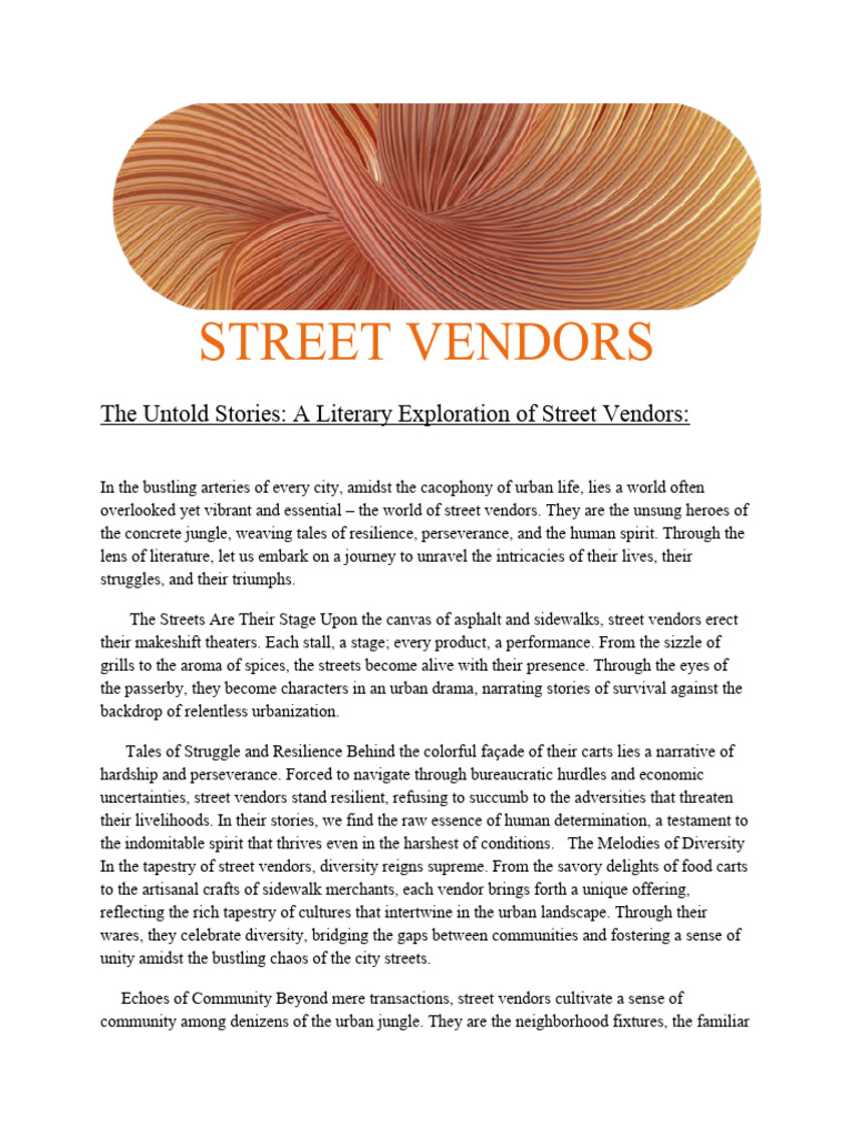 Street Vendors | PDF