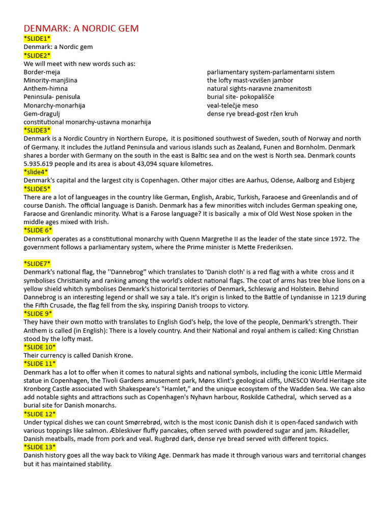 Denmark | PDF | Denmark