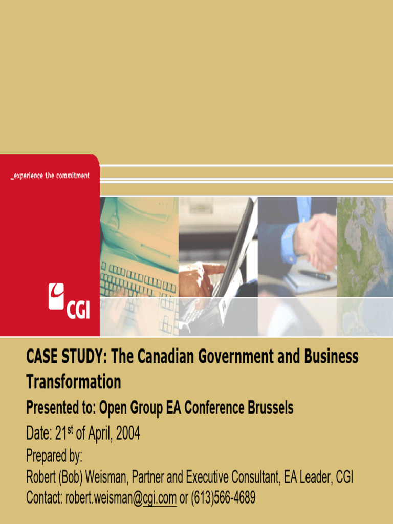 OpenGroup BTEP CaseStudyApr2004V4 | PDF | Conceptual Model | System