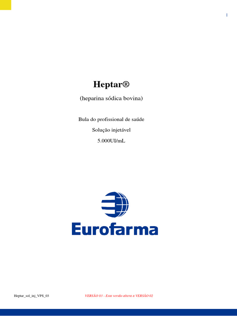 Heparina Sódica Bovina | PDF | Gravidez | Hemodiálise