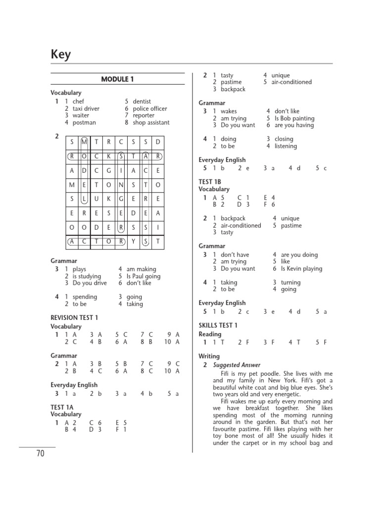 1 Starland2-Answerkey | PDF