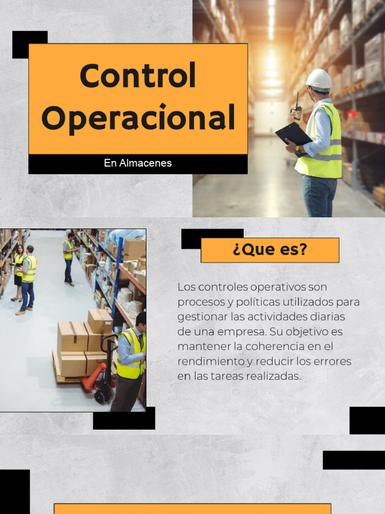 Control Operacional - ALMACENES | PDF | Cambiar | Administración de ...
