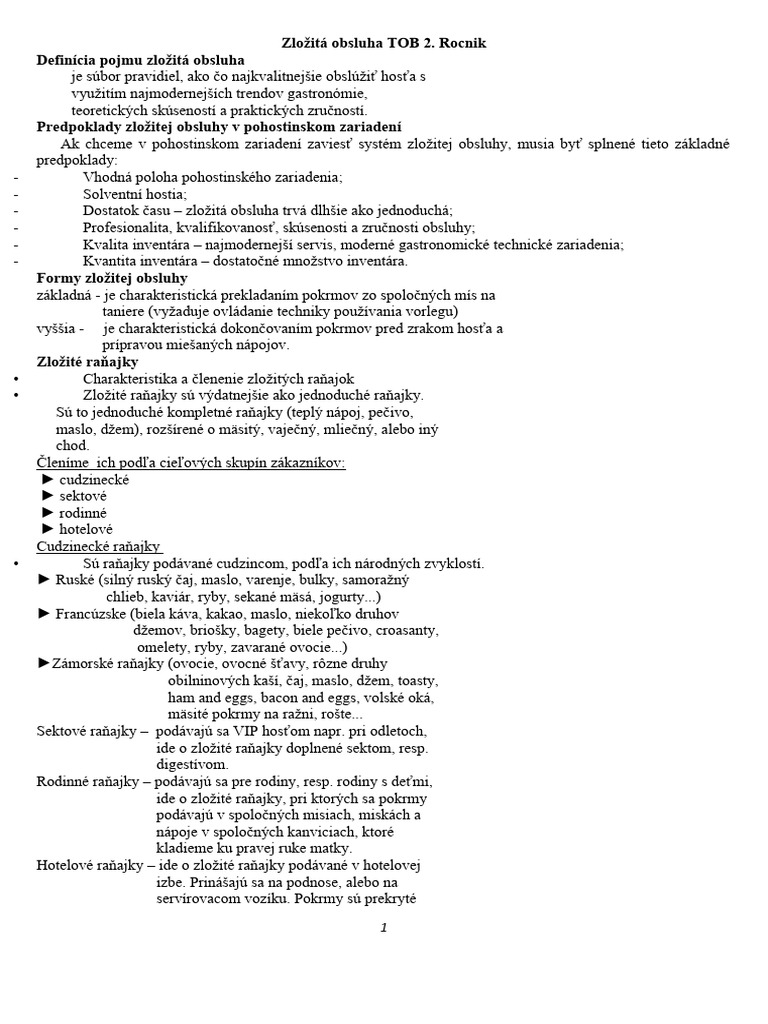 2.rocnik TOB Poznamky | PDF