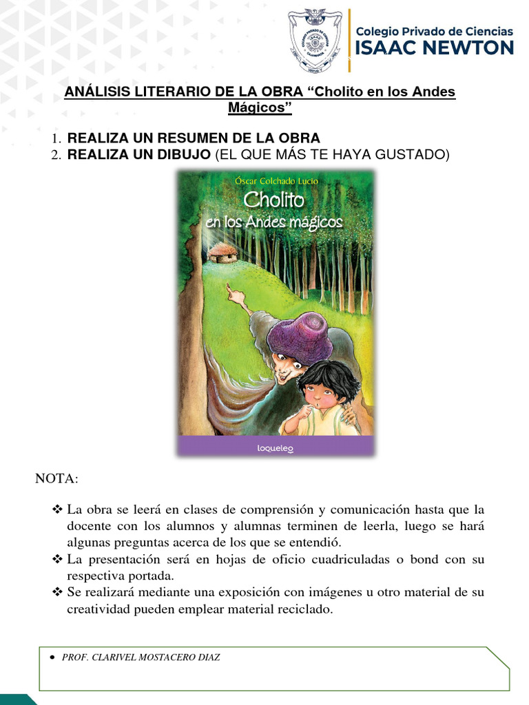 Ficha El Cholito en Los Andes Magicos | PDF