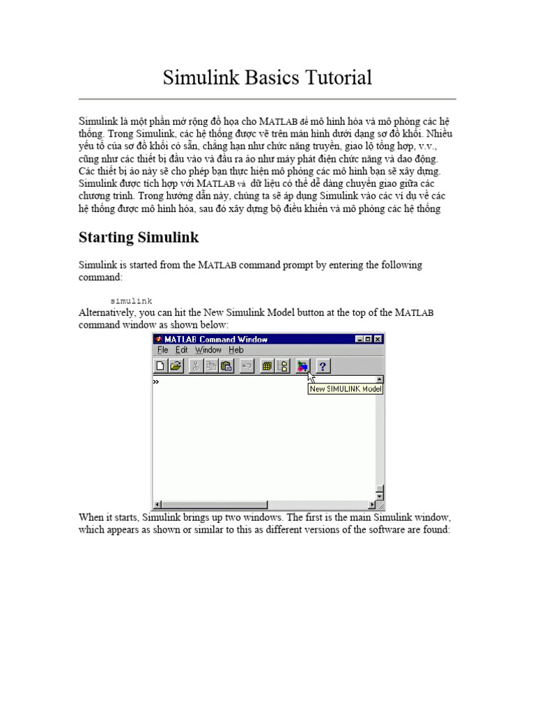 Simulink Basics Tutorial Pdf