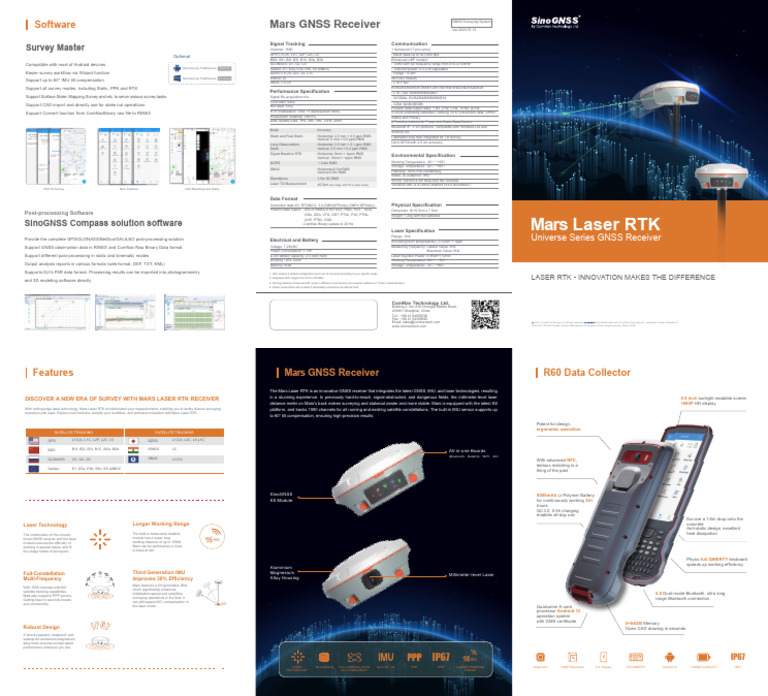 SinoGNSS Mars GNSS Receiver - Compressed | PDF | Geodesy | Navigation