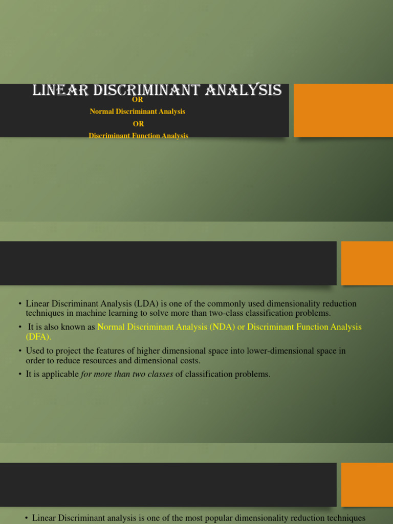 3.4 Lda | PDF | Machine Learning | Algorithms