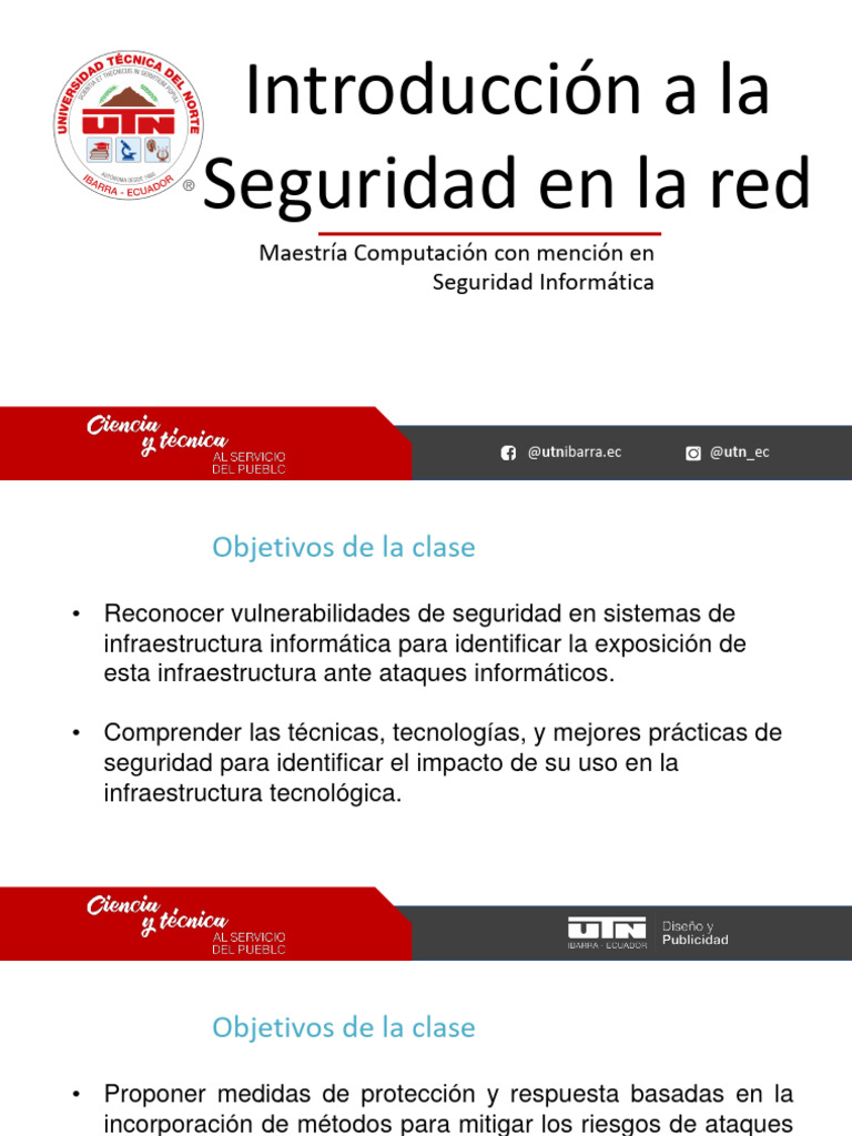 Clase 1 - Introducción A La Seguridad en La Red | PDF | Seguridad | La ...