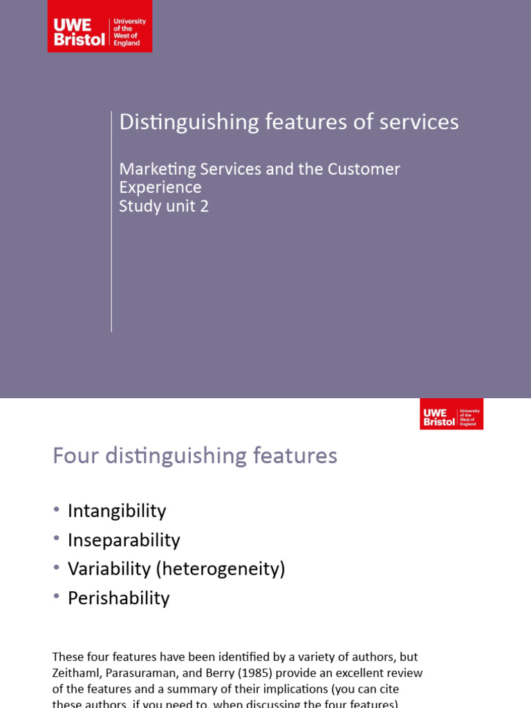 Key Features of Service Marketing | PDF | Marketing | Financial Economics